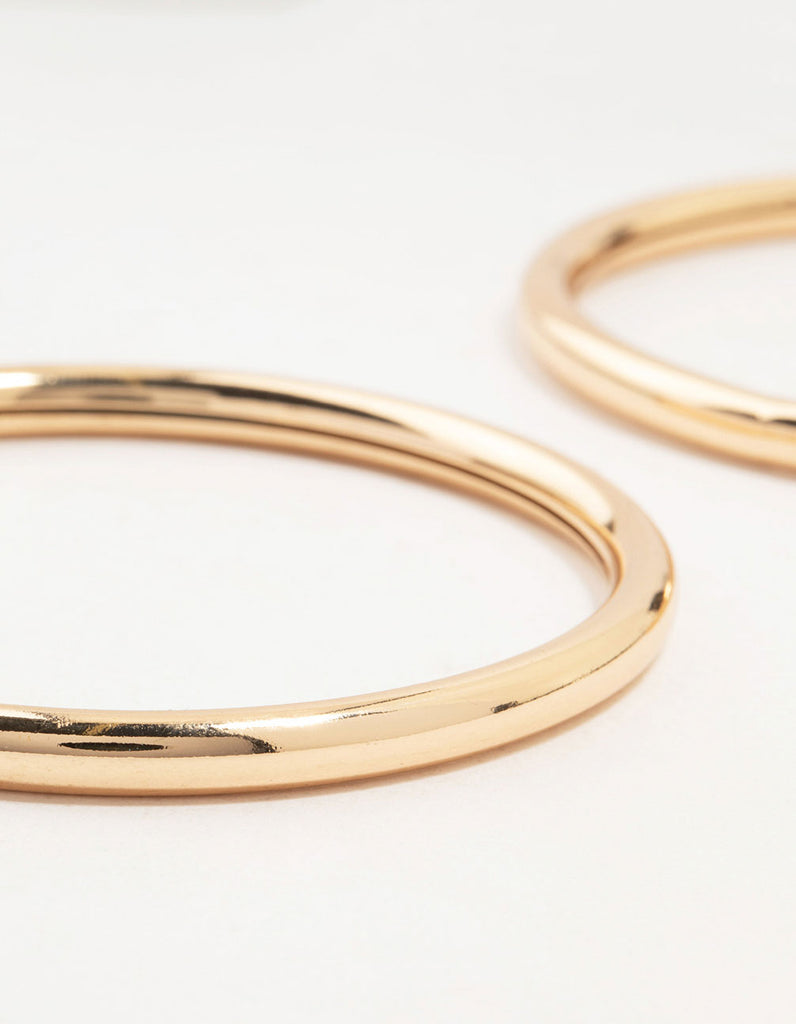 Gold Smooth Bangles 2-Pack - Lovisa