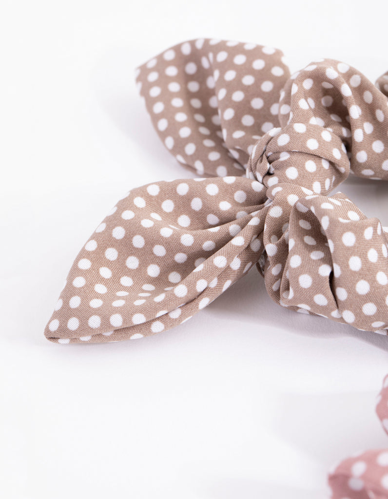 Spotty Bunny Ear Scrunchie Pack - Lovisa