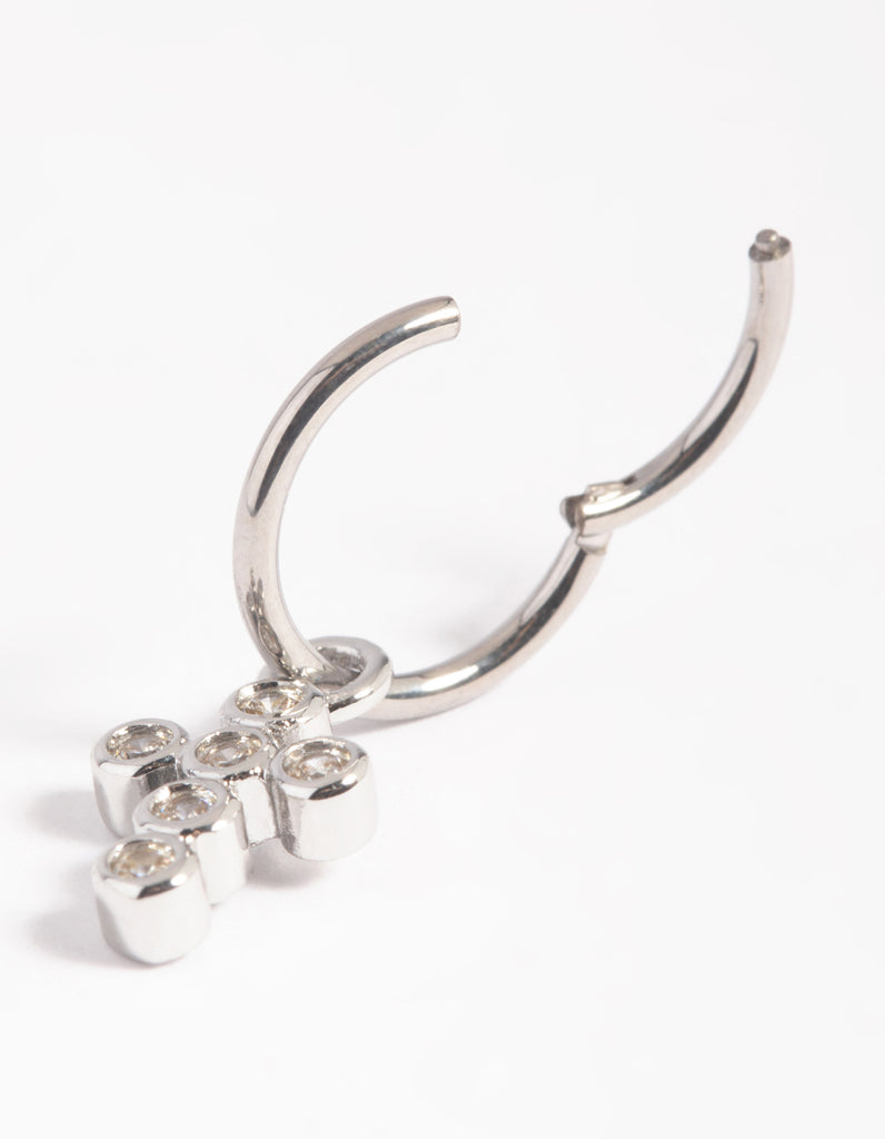 Titanium Crystal Cross Clicker - Lovisa