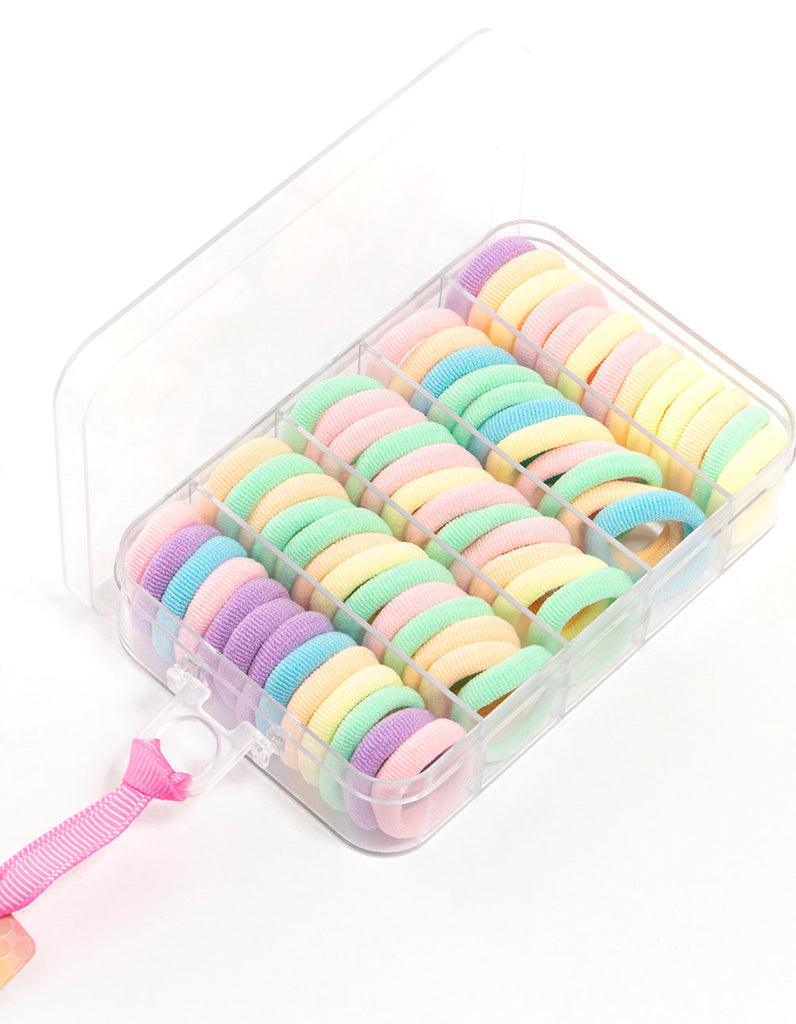 Kids Mixed Pastel Hair Ties Pack - Lovisa