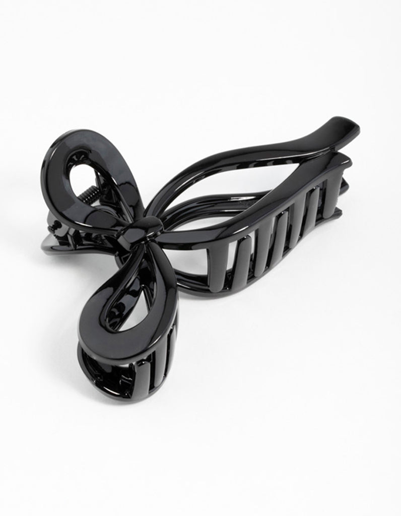 Black Bow Hair Claw Clip - Lovisa