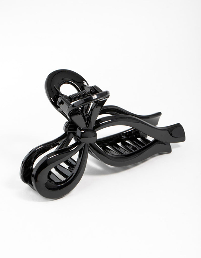 Black Bow Hair Claw Clip - Lovisa