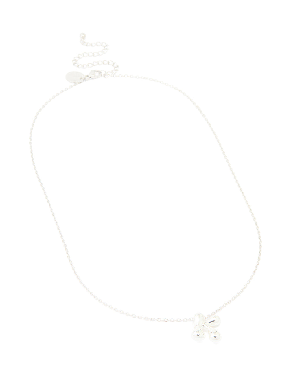 Waterproof Stainless Steel Large Bubble Letter K Necklace - Lovisa