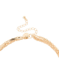 Gold Heart & Compass Layered Necklace - Lovisa